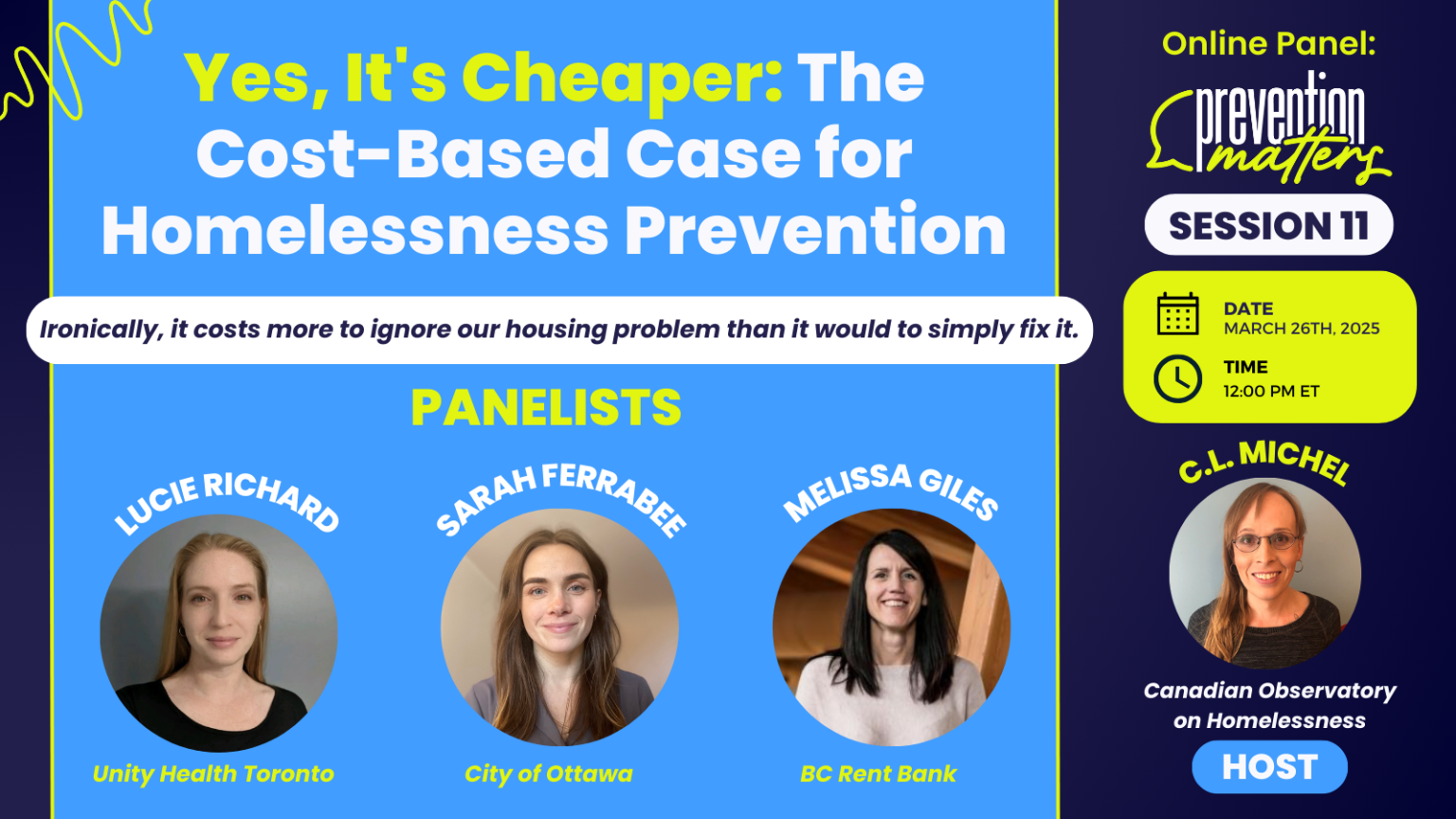 Yes, it’s cheaper: The cost-based case for homelessness prevention ...